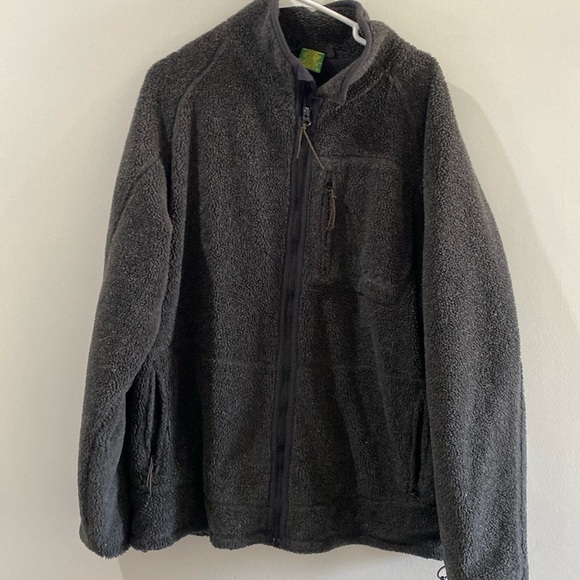 Cabela's | Jackets & Coats | Vintage Mens Cabelas Zip Up Jacket Coat Fleece Heavy Dark Gray ...